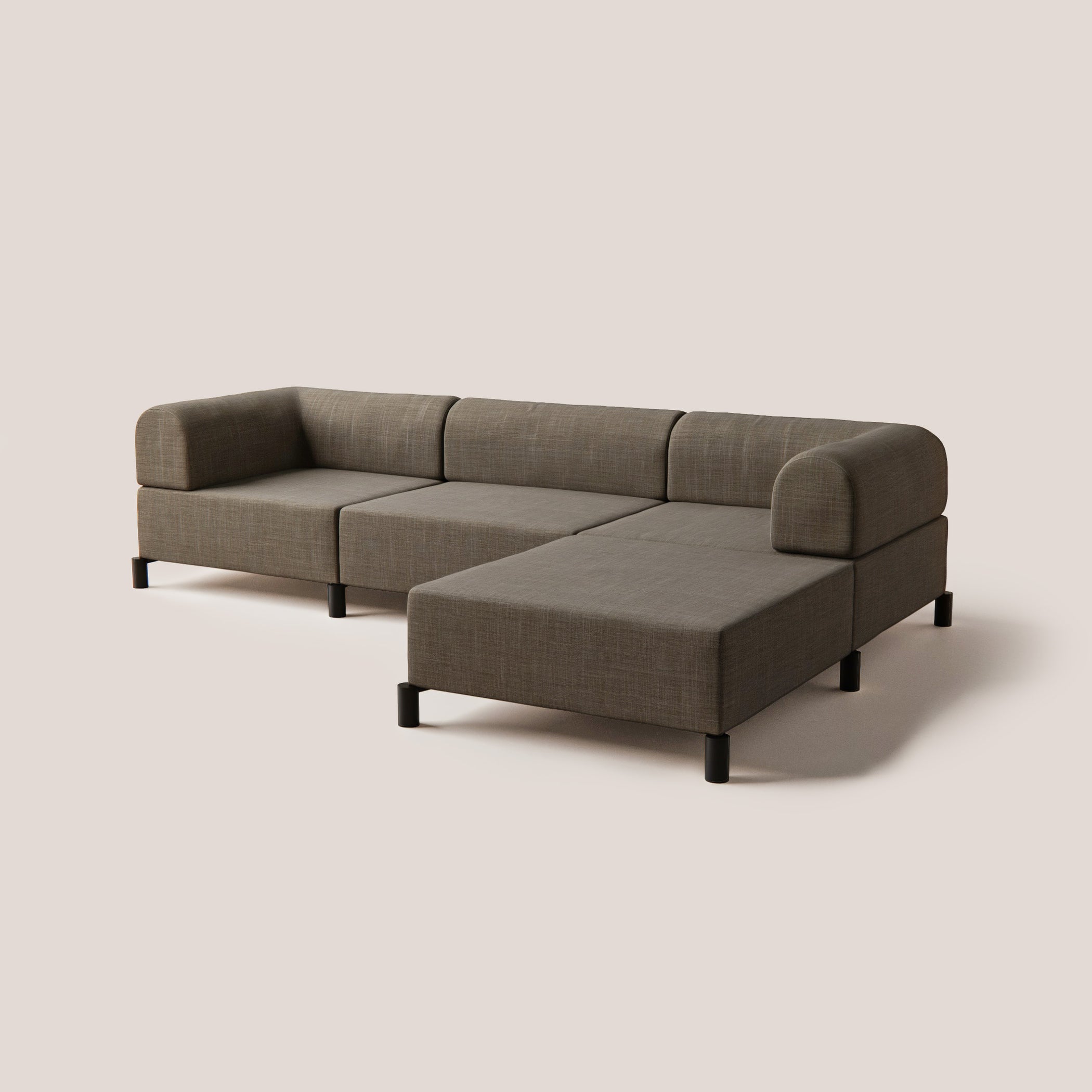3,5 zits bank met hocker – Robuust Amsterdam